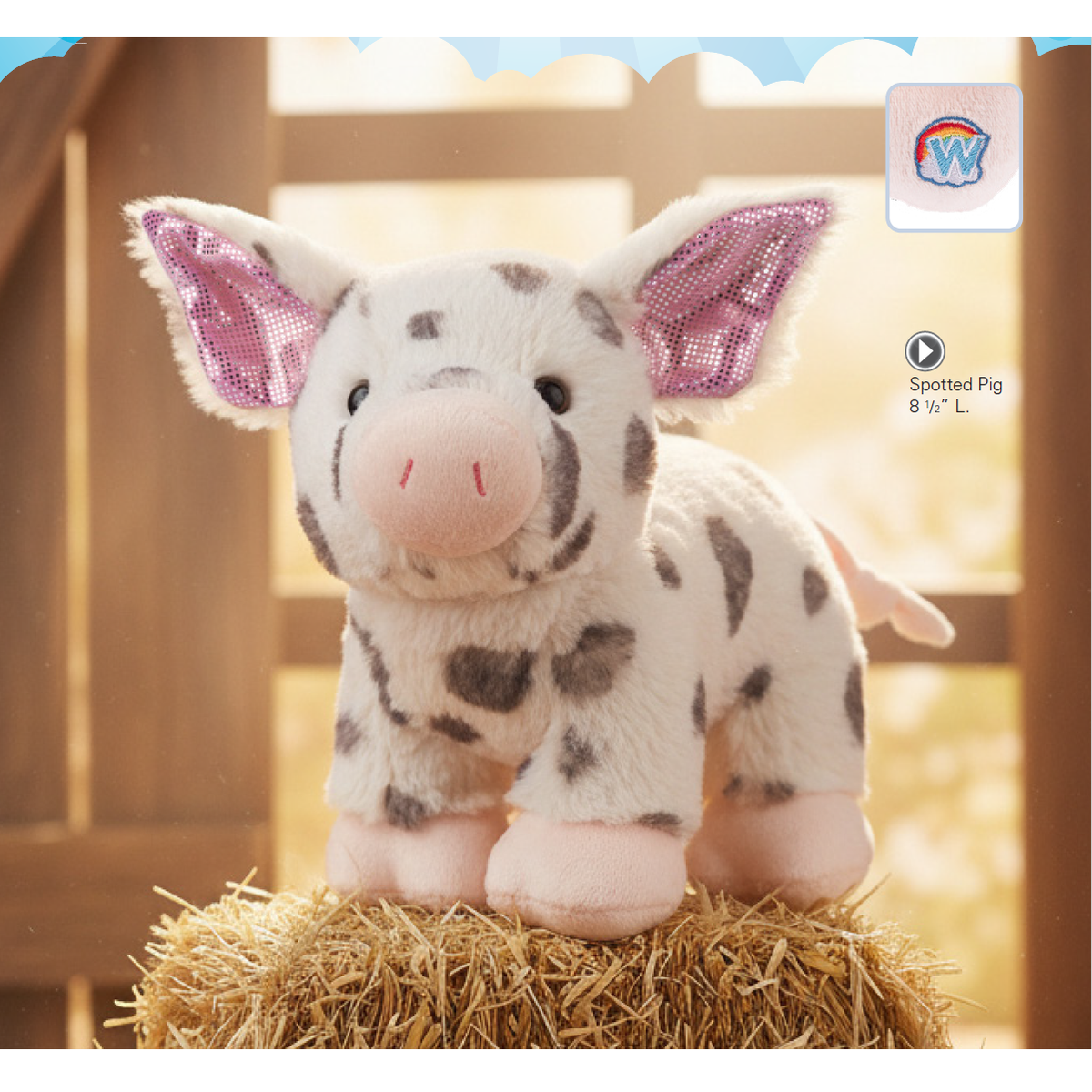Webkinz 8" Stuffed Animal Plush Spotted Pig – Steve's Hallmark