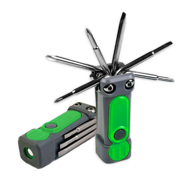 8-in-1 Pocket Tool Box with LED Flashlight and Task Light – Steve's Hallmark