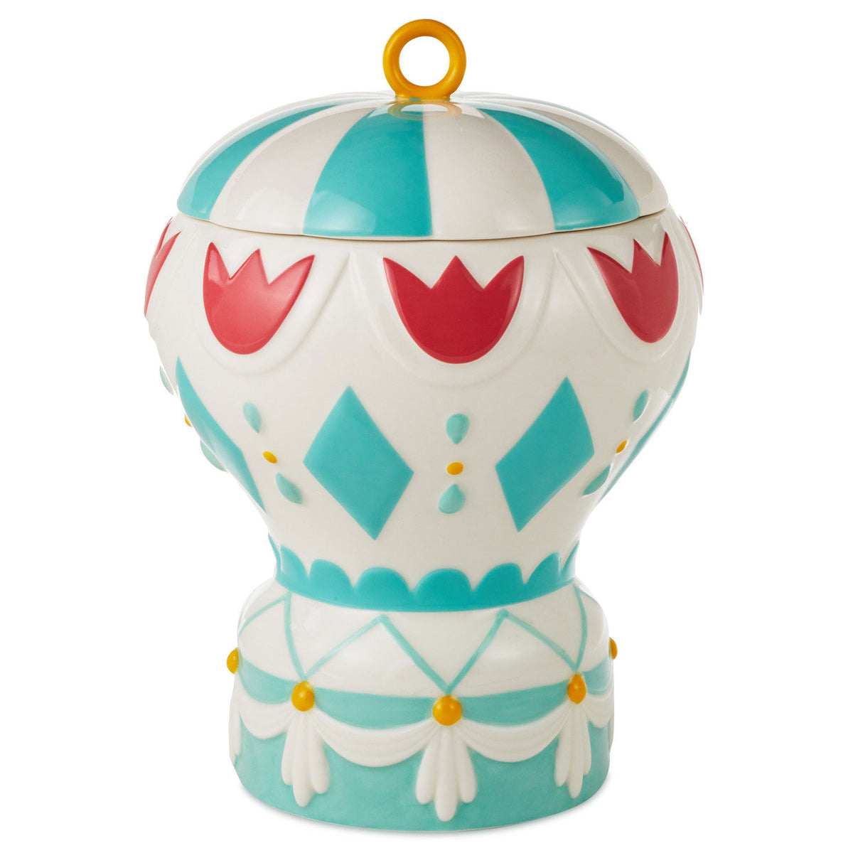 Hallmark Disney It's a Small World Hot Air Balloon Cookie Jar With Sou ...