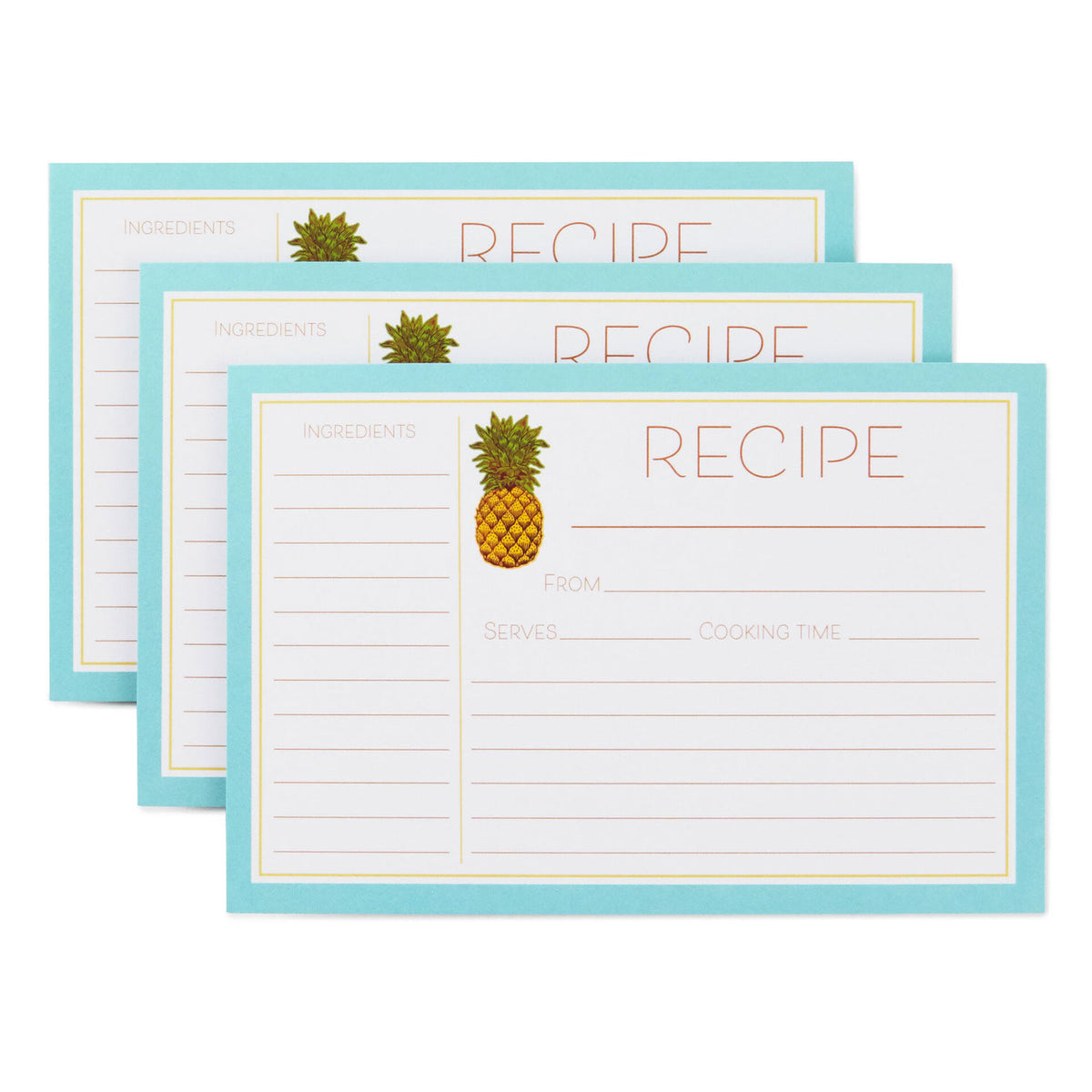 Hallmark Pineapple Recipe Cards – Steve's Hallmark