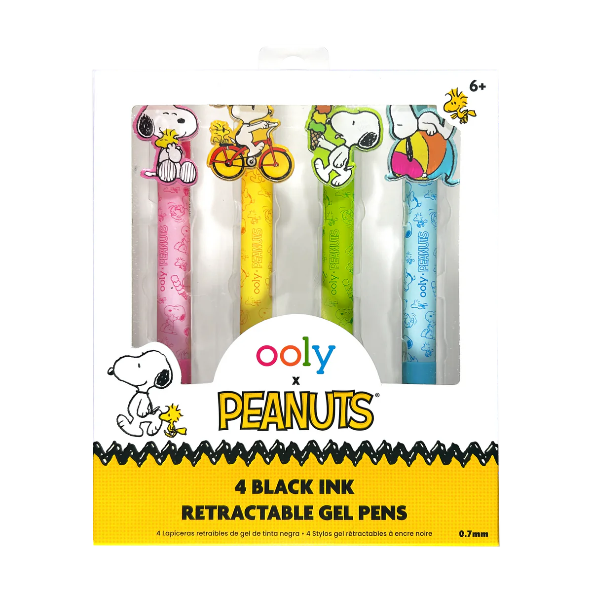 Peanuts Snoopy Black Ink Retractable Gel Pens Set of 4 – Steve's Hallmark