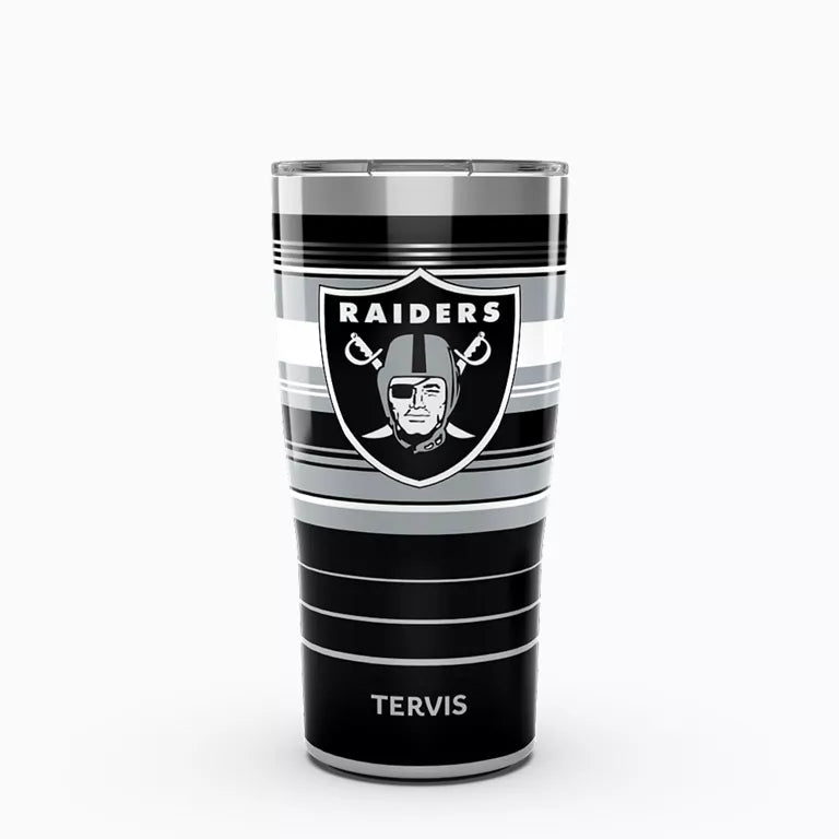 NFL® Las Vegas Raiders Hype Stripes 20 oz. Stainless Steel Insulated T ...