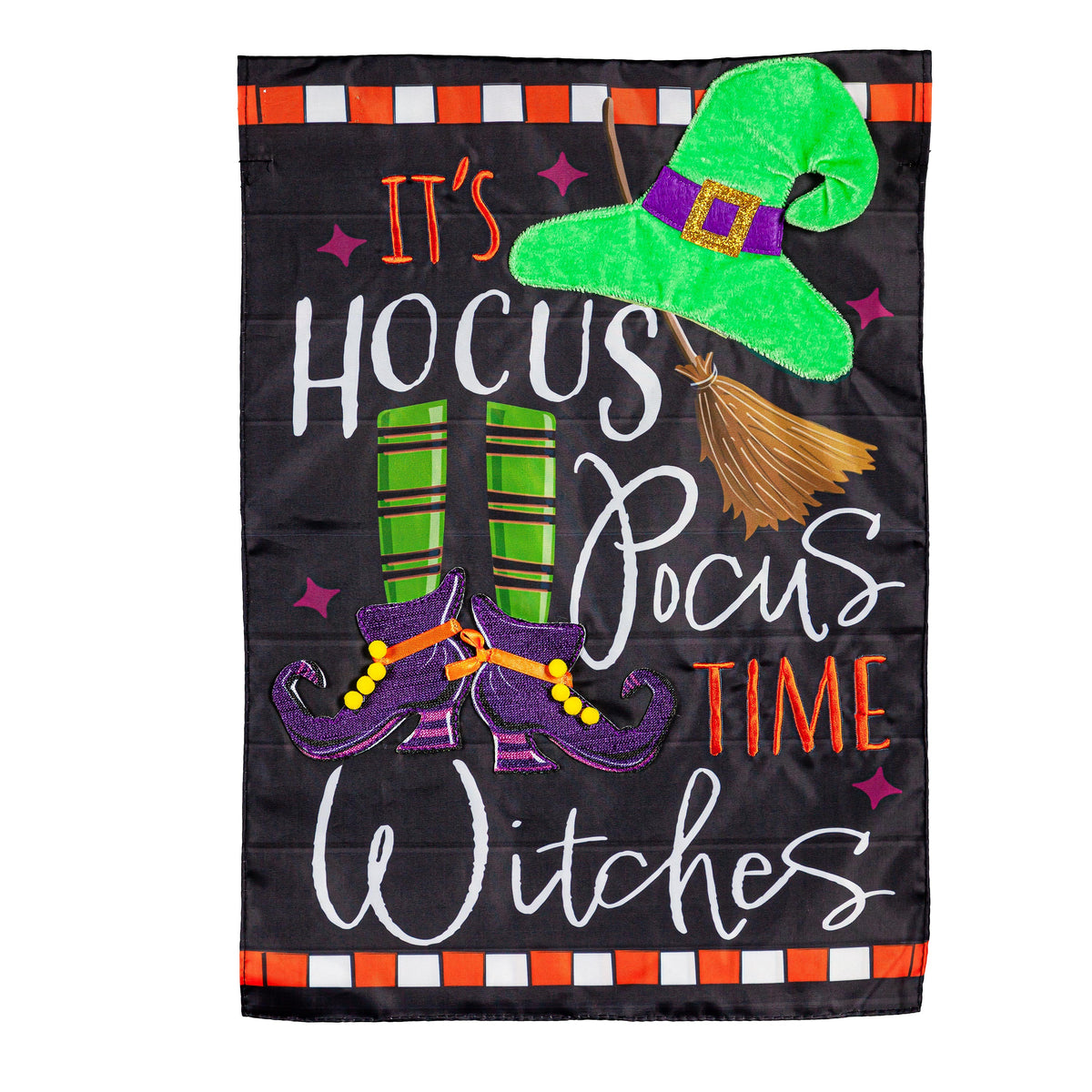 Hocus Pocus Time Applique House Flag – Steve's Hallmark