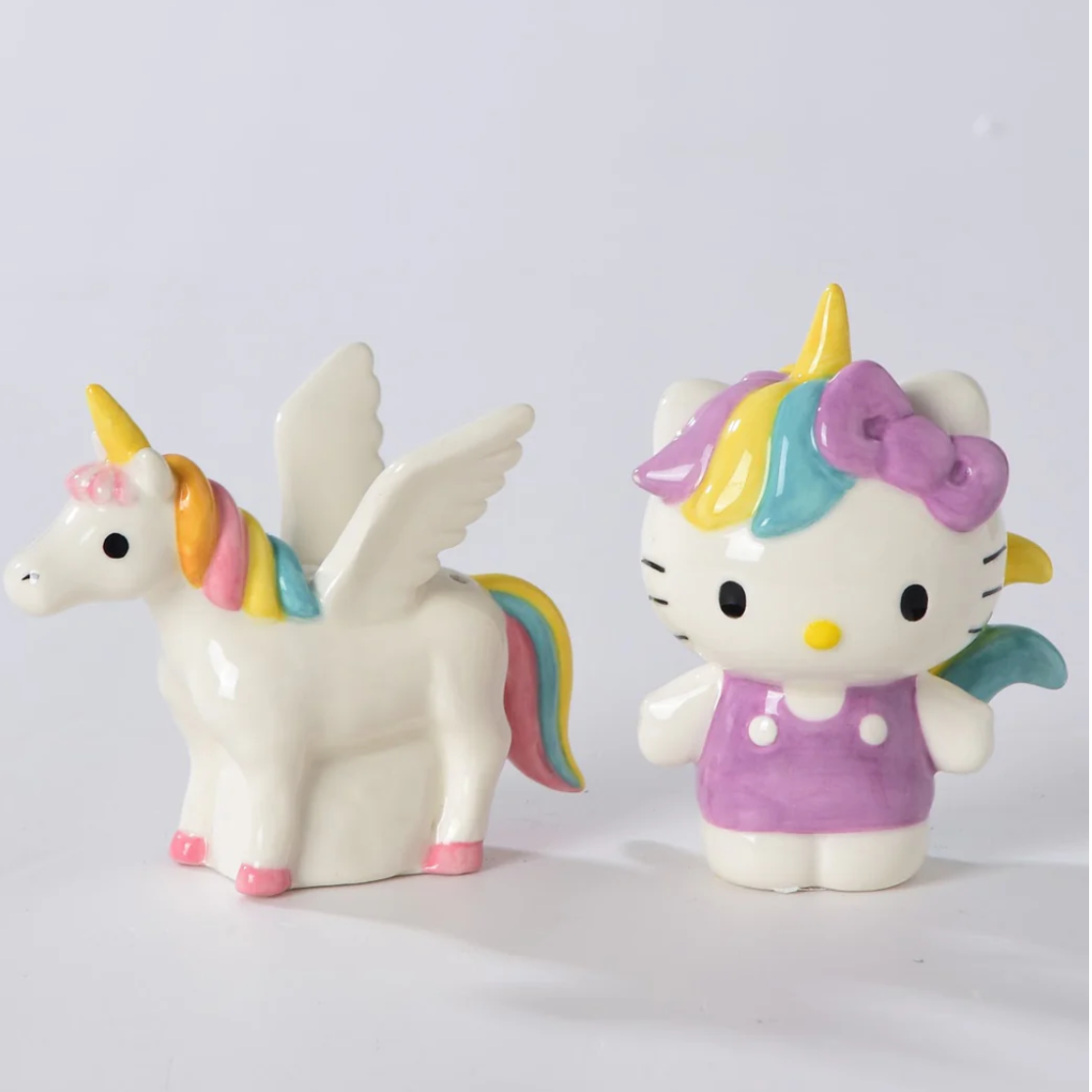 Sanrio Hello Kitty and Unicorn Salt & Pepper Shakers Clayworks – Steve ...