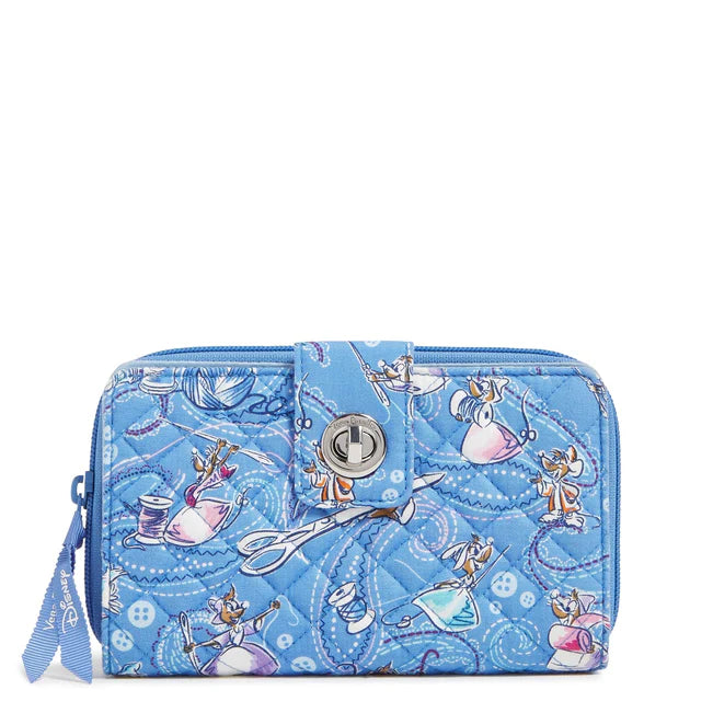 Vera Bradley Disney Cinderella Paisley Friends RFID Turnlock Wallet ...