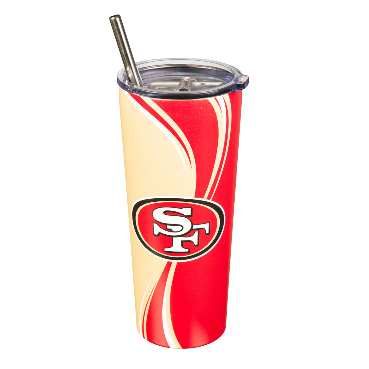 NFL San Francisco 49ers 20 Oz. Stainless Steel Cup with Straw – Steve's ...