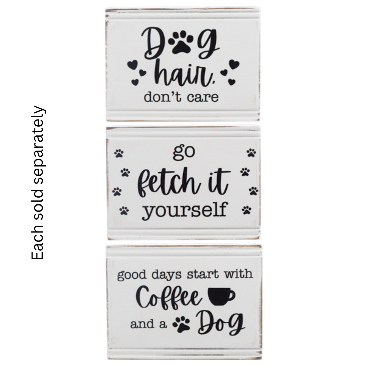 4" Dog Text Message Word Block – Steve's Hallmark
