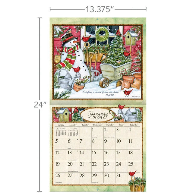 2025 Lang Wall Calendar Bountiful Blessings by Susan Winget – Steve's ...