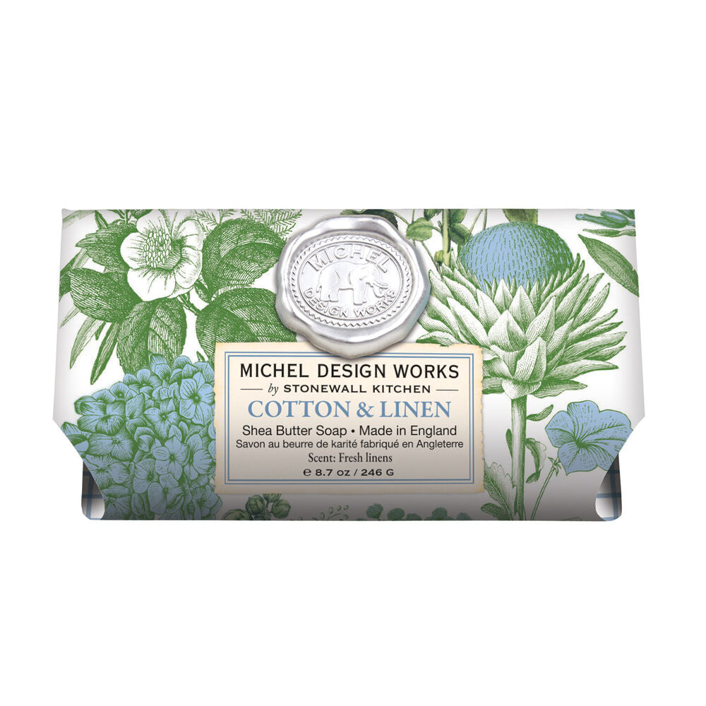 Michel Design Works Cotton & Linen Large Bath Soap Bar – Steve's Hallmark