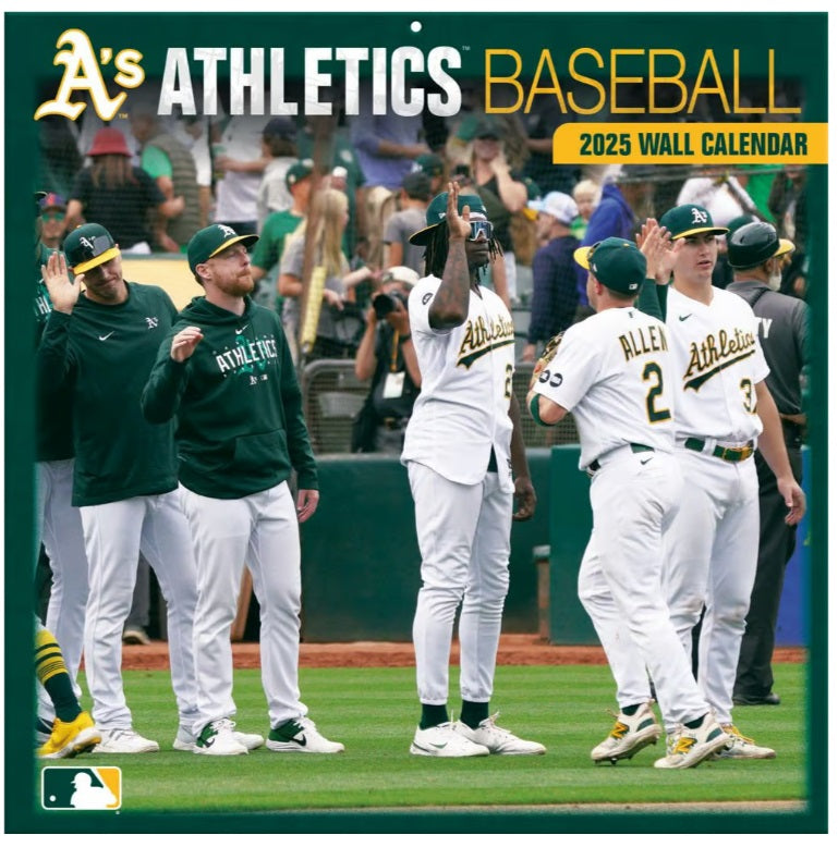 MLB Oakland Athletics 2025 12x12 Team Wall Calendar – Steve's Hallmark