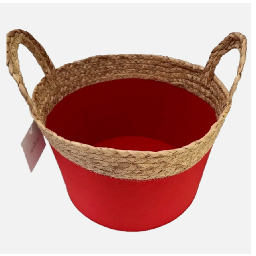 Hallmark Red Holiday Basket with Two Woven Handles, 12" – Steve's Hallmark