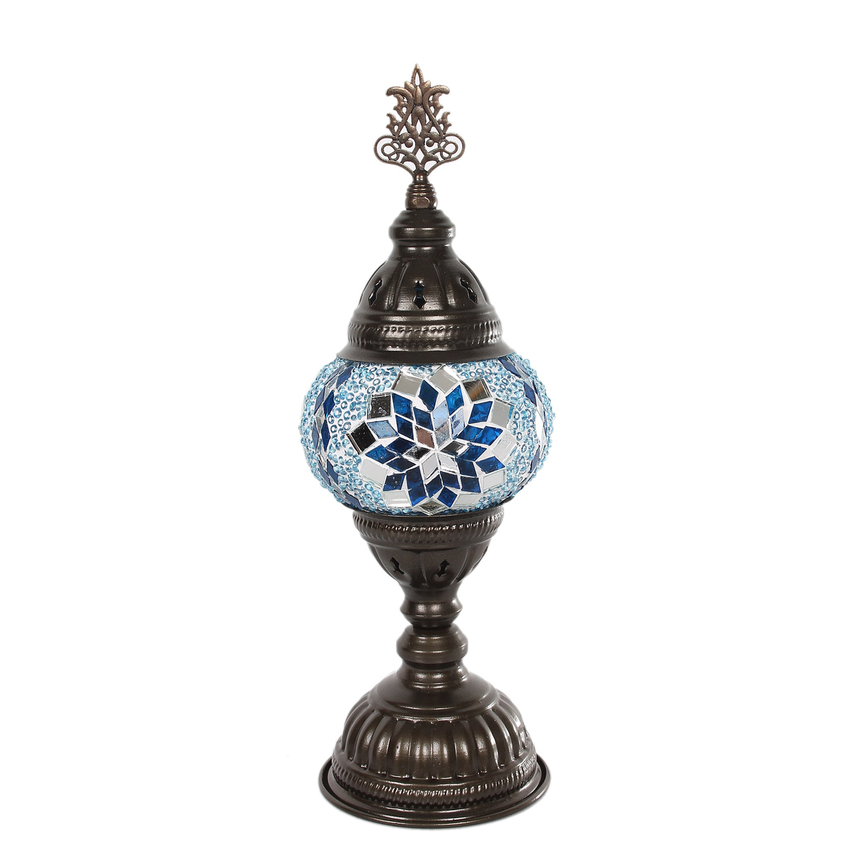 Blue Turkish Mosaic 12" Lamp with LED Bulb – Steve's Hallmark