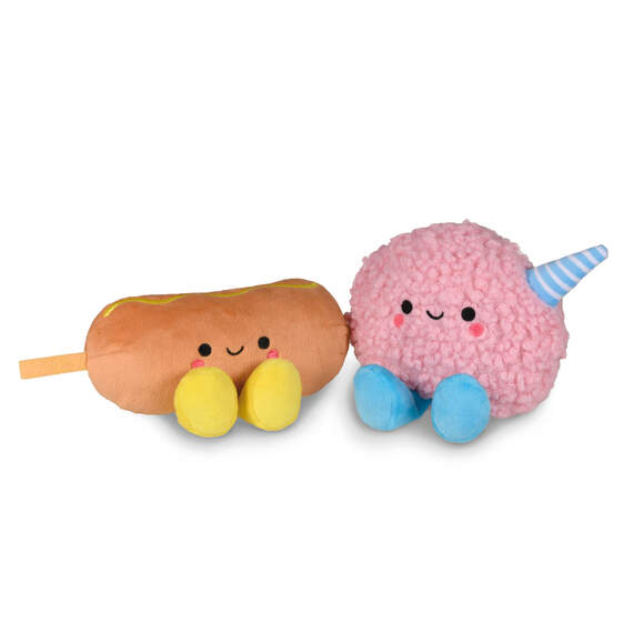 Hallmark Better Together Corn Dog and Cotton Candy Magnetic Plush Pair ...