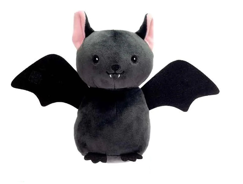 6" Black or Brown Bat with Foldable Flap Wings Stuffed Plush – Steve's ...