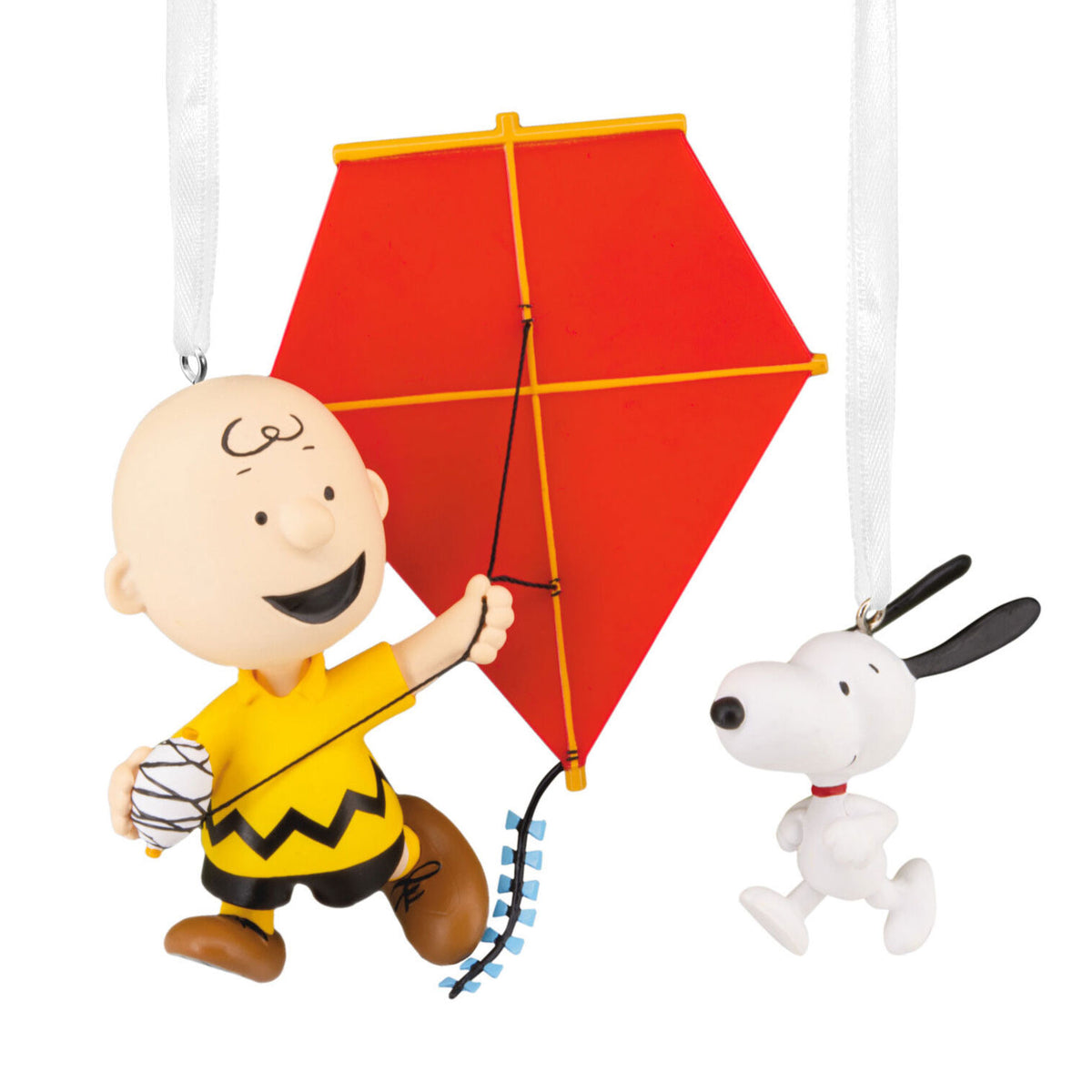 Hallmark Peanuts® 75th Anniversary Charlie Brown and Snoopy Ornaments ...