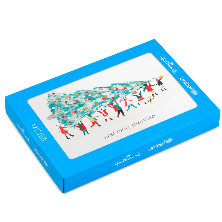 Hallmark UNICEF Here Comes Christmas Boxed Christmas Cards, Pack of 12 ...