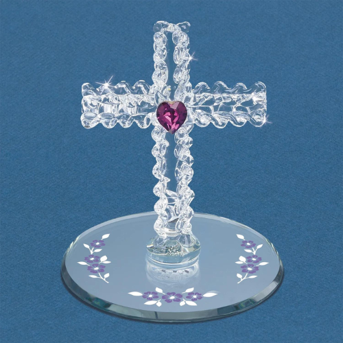 Glass Baron Trust In The Lord Cross Glass Figurine – Steve's Hallmark