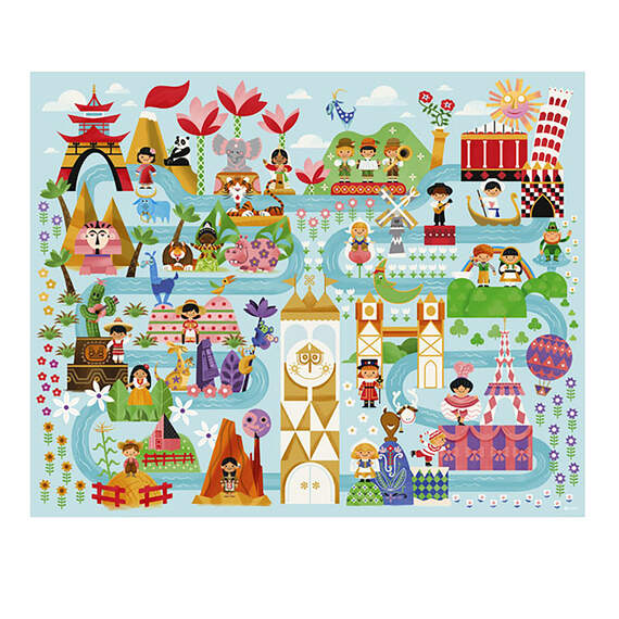 Hallmark Disney It's a Small World Map 1000-Piece Jigsaw Puzzle – Steve ...