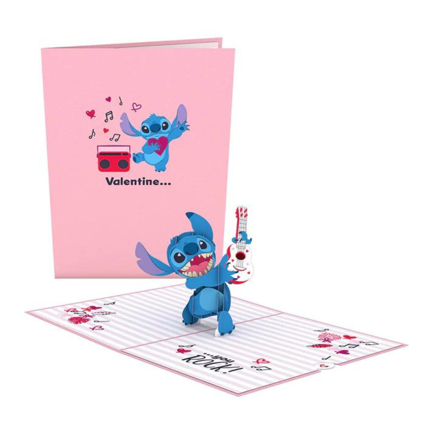 Disney's Stitch Rockin' You Rock Valentine Pop-Up Card – Steve's Hallmark