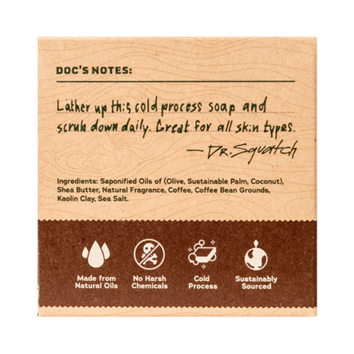 Dr. Squatch All Natural Bar Soap for Men Cold Brew Cleanse 1.39 Oz ...