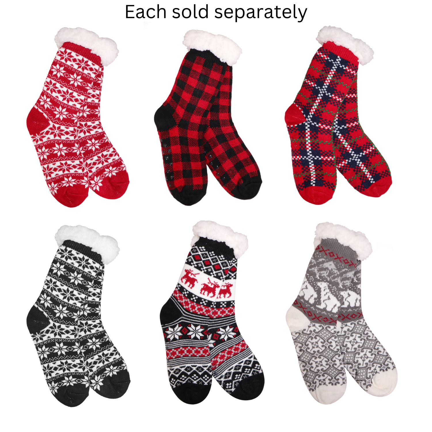 BUY ONE GET ONE FREE Fireside Cabin Thermal Slipper Socks – Steve's ...