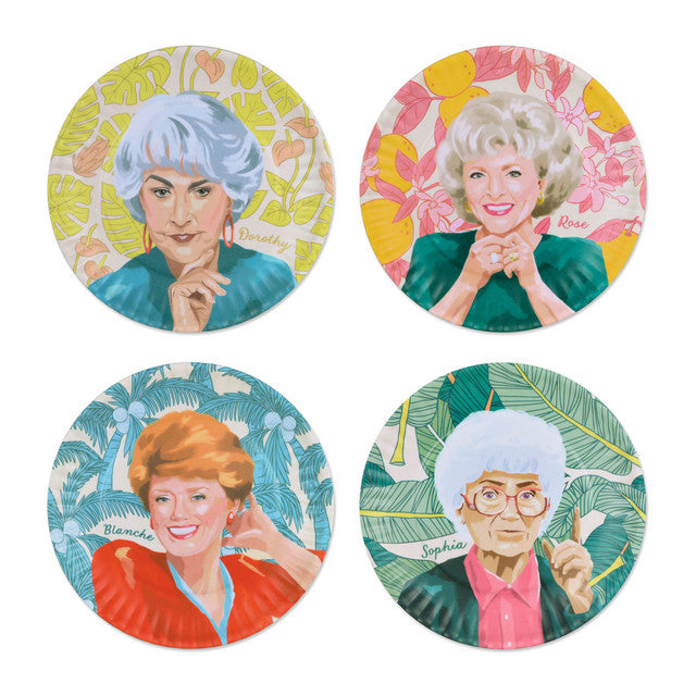 Hallmark The Golden Girls Appetizer Plates, Set of 4 – Steve's Hallmark