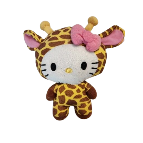 6" Sanrio Hello Kitty Disguised in Giraffe Costume Stuffed Plush ...