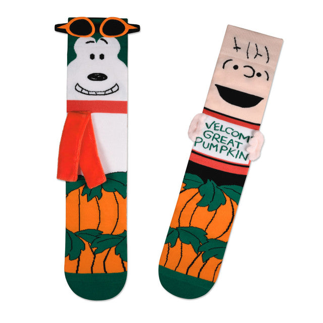Hallmark Peanuts® Great Pumpkin Linus and Flying Ace Novelty Socks ...