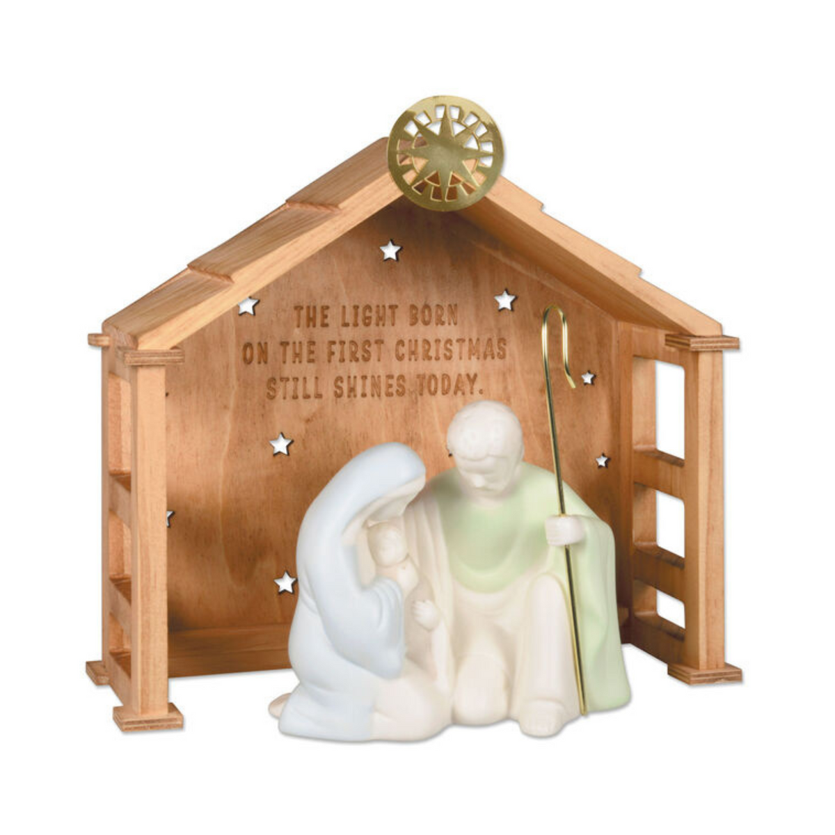 Holy Family and Stable Nativity Figurines, Set of 2 – Steve's Hallmark