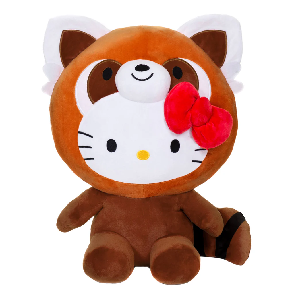 Hello Kitty in Red Panda Dress Up Costume Stuffed Animal Plush, 13 ...