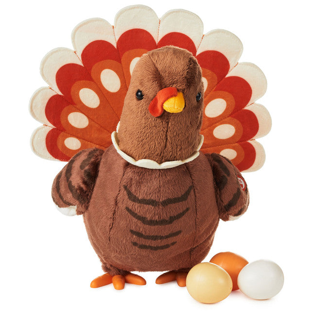 Hallmark Gobblin' Egg-Laying Turkey Plush With Sound and Motion, 12 ...