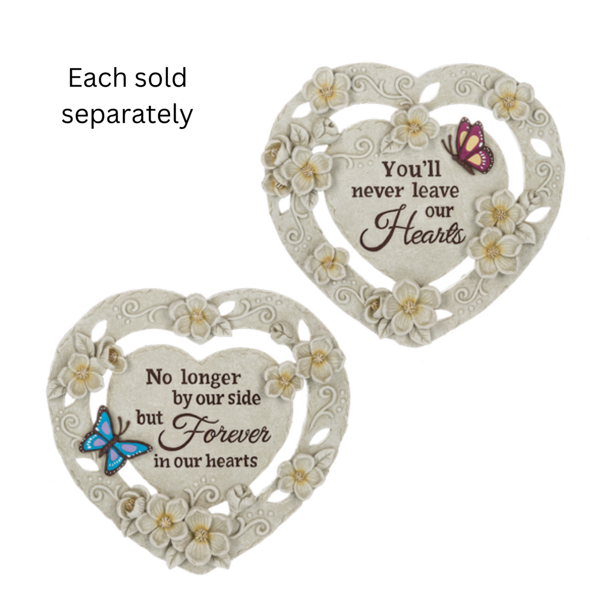 Memorial Garden Stepping Stone Heart Shape with Butterfly 11" – Steve's ...