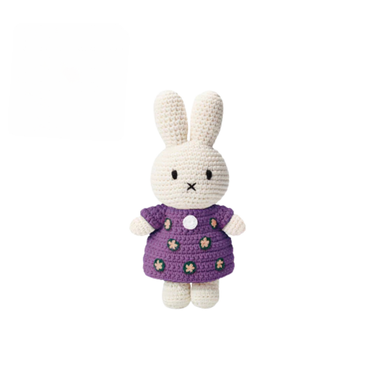 Miffy in Purple Monet Water Lilies Dress Crocheted Plush Stuffed Bunny ...