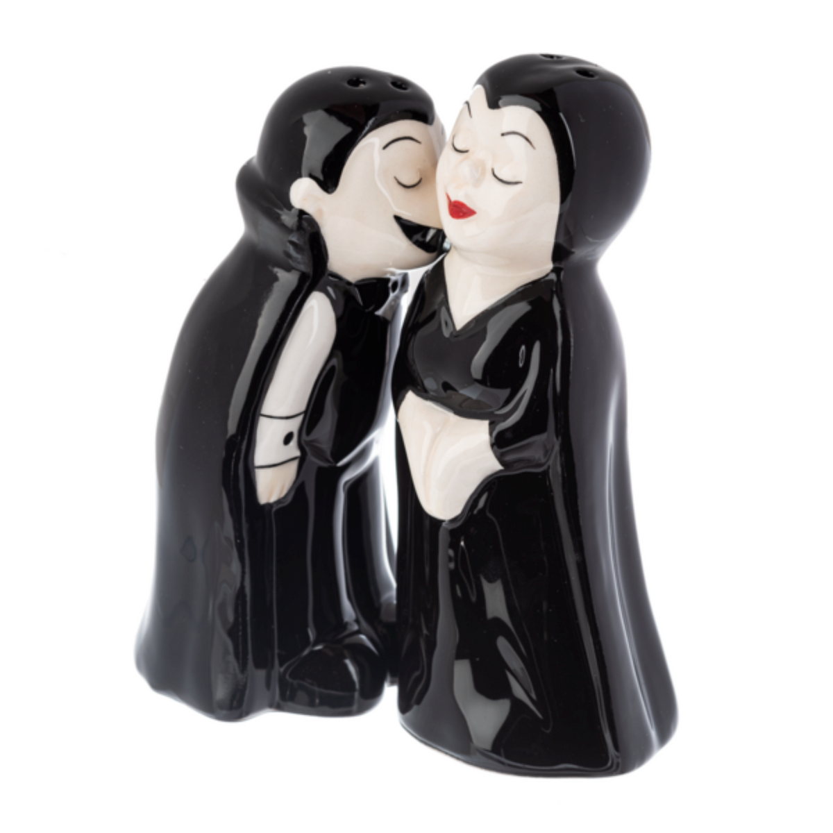 Mr. & Mrs. Dracula Vampire Couple Magnetic Salt & Pepper Shaker (Set o ...