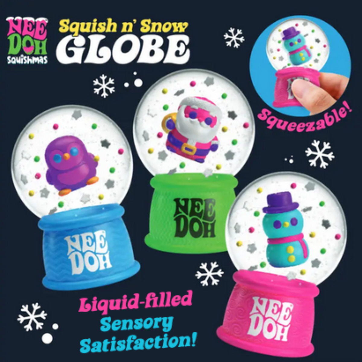 Needoh Squish N' Snow Globe – Steve's Hallmark
