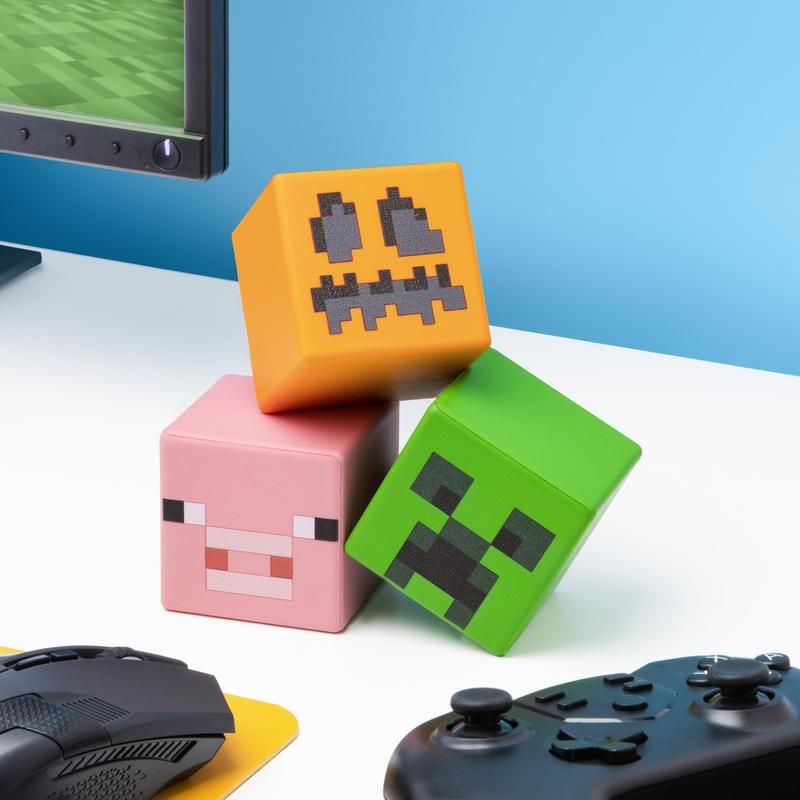 Minecraft Stress Block Foam Cube, 2.4" – Steve's Hallmark