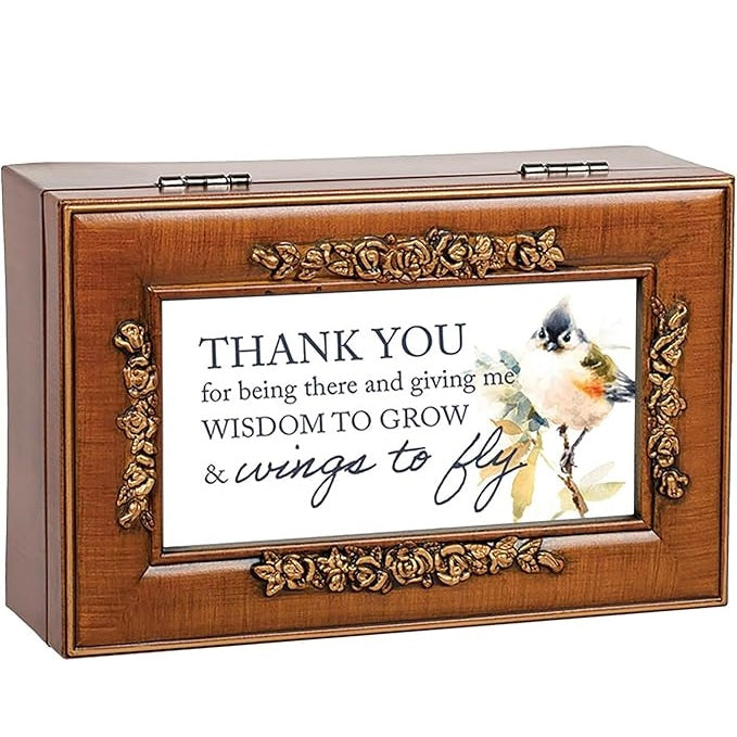 Thank You for Wisdom & Wings to Fly Rosette Music Box Plays You Are My ...