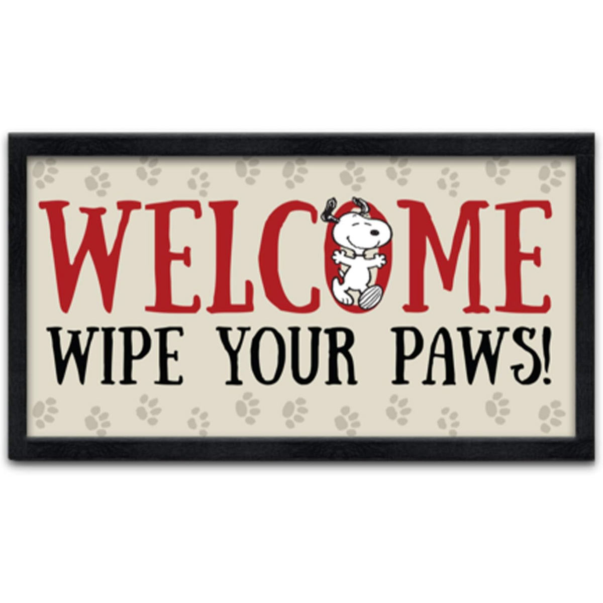 Peanuts Snoopy Wipe Your Paws 10"x18" Wall Art – Steve's Hallmark