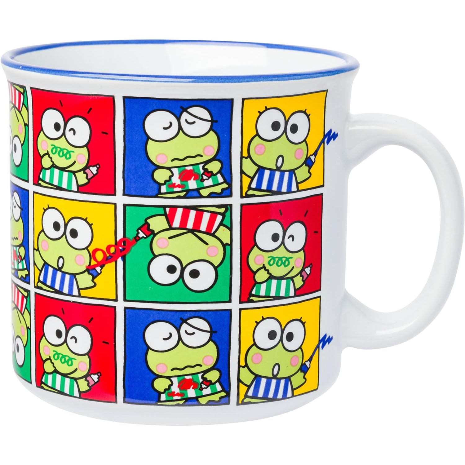 Sanrio Keroppi Color Doodle Grid 20 Oz. Ceramic Camper Mug – Steve's ...