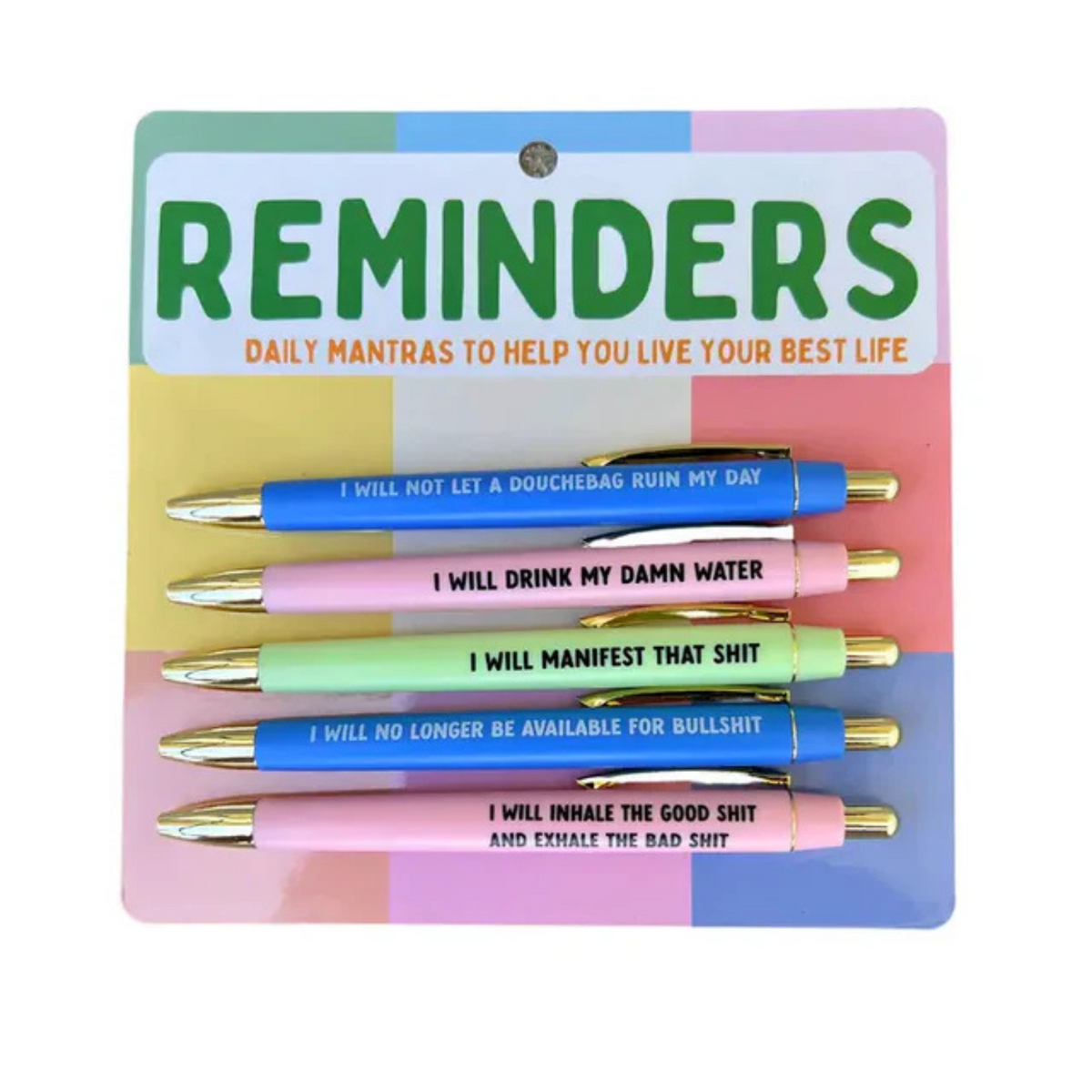 Set of 5 Reminders Pens – Steve's Hallmark