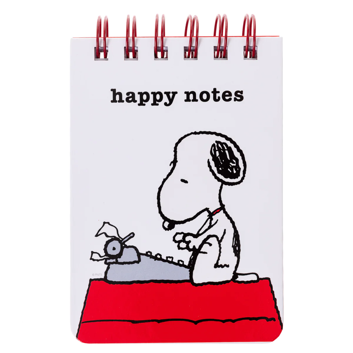 Peanuts Snoopy on Typewriter Happy Notes Petite Wiro Notepad 200 Pages ...