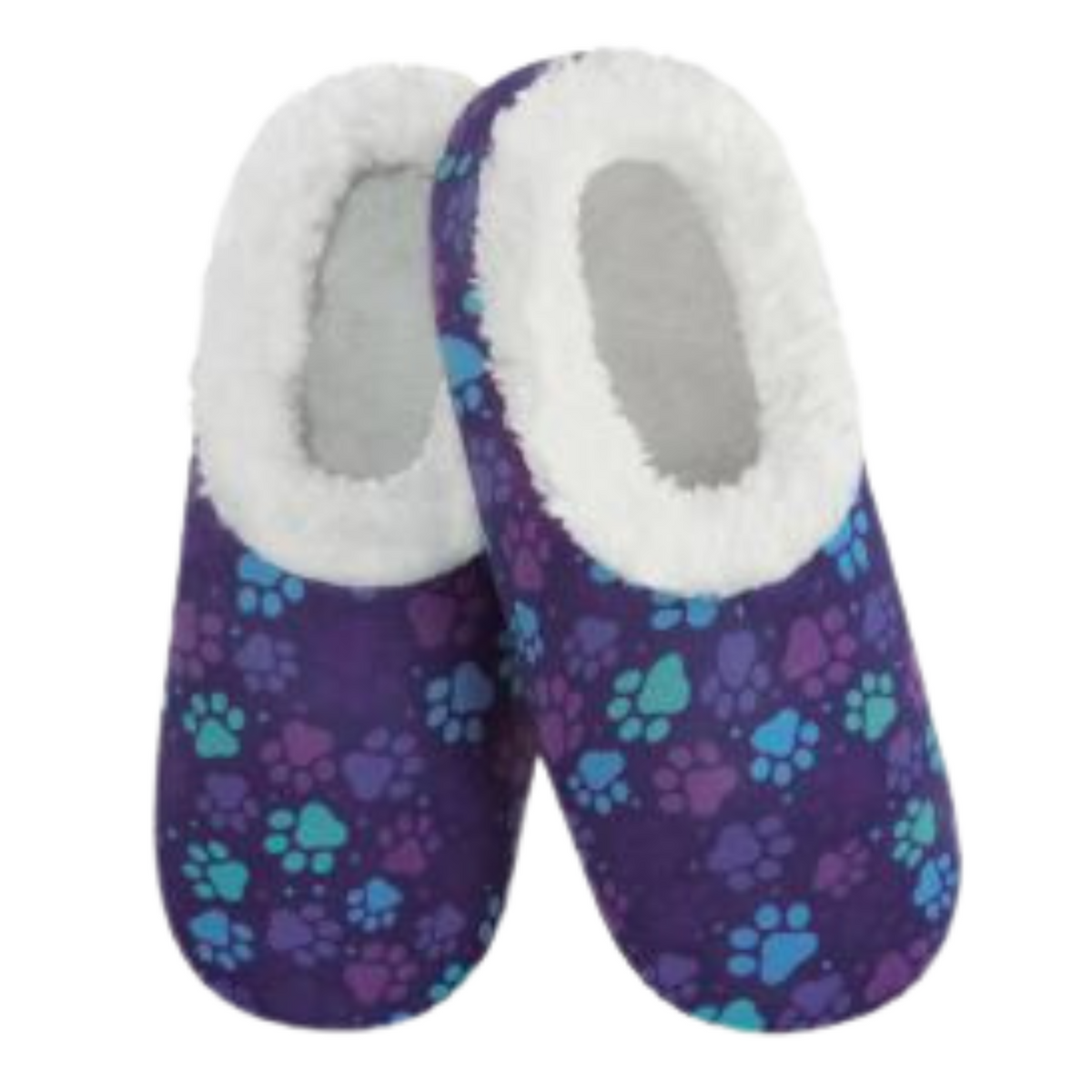 Women's Classic Cozy Snoozies® Blue and Purple Paw Prints – Steve's ...