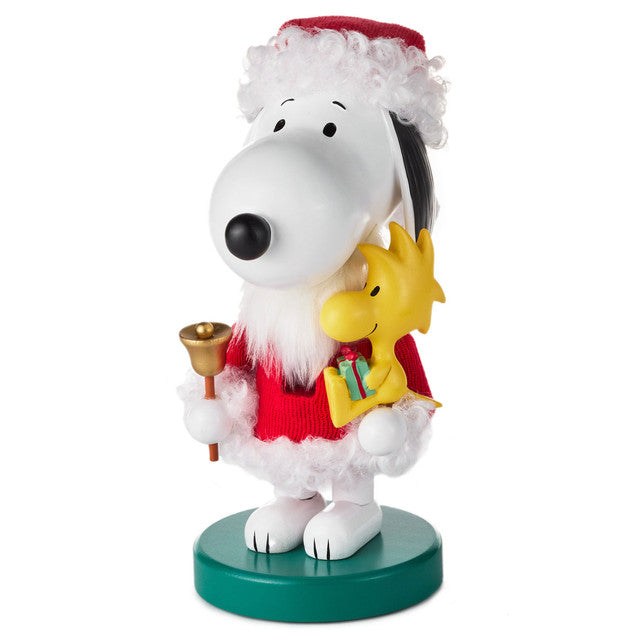 Hallmark Peanuts® Bell-Ringing Santa Snoopy Nutcracker Figurine, 10" H ...