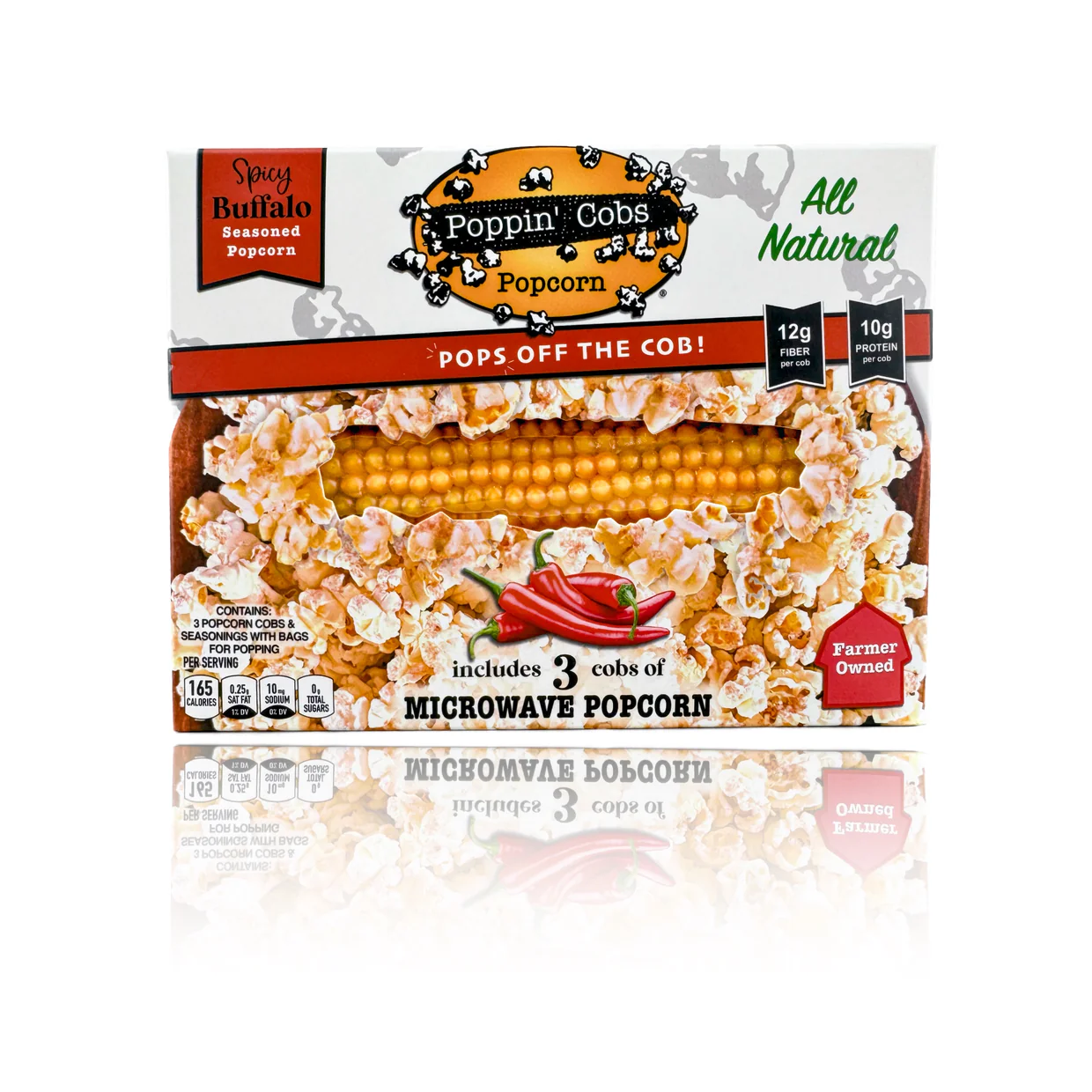 Popcorn on the Cob 3-Pack with Spicy Buffalo Seasoning – Steve's Hallmark