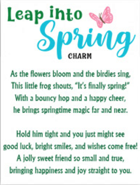 Leap into Spring Frog Token Charm – Steve's Hallmark