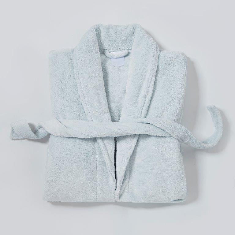 Luxurious Soft Color Velvet Robe in Ice Flow Blue – Steve's Hallmark