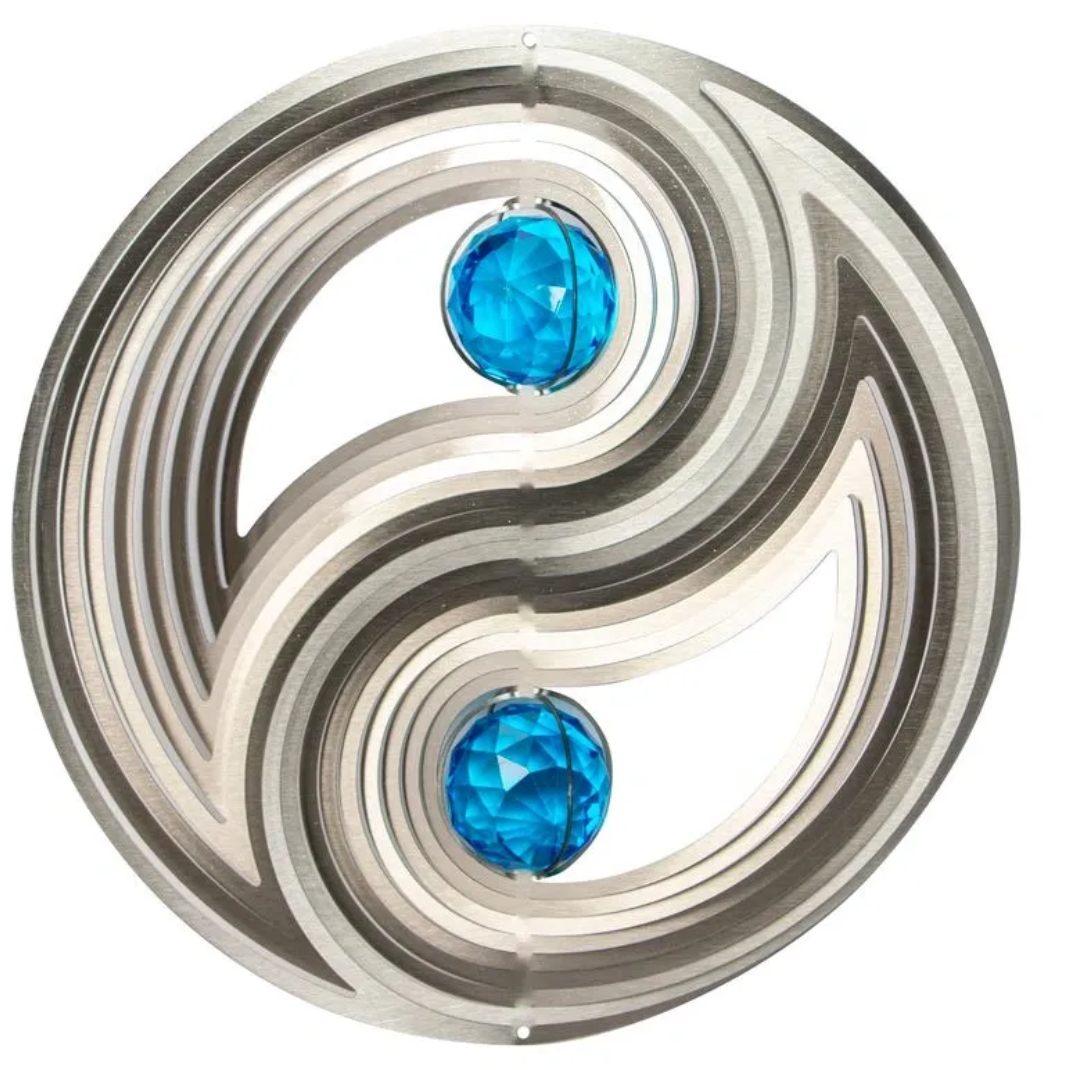 12" Crystal Ying Yang Wind Spinner – Steve's Hallmark
