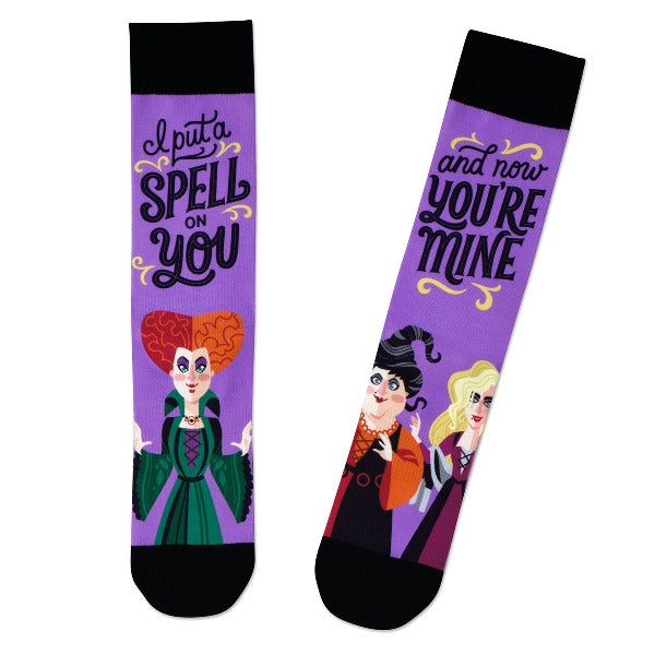 Hallmark Disney Hocus Pocus I Put a Spell On You Novelty Crew Socks ...
