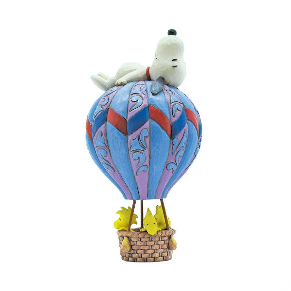 Jim Shore Peanuts Reaching New Heights Snoopy & Woodstock Riding Hot A ...