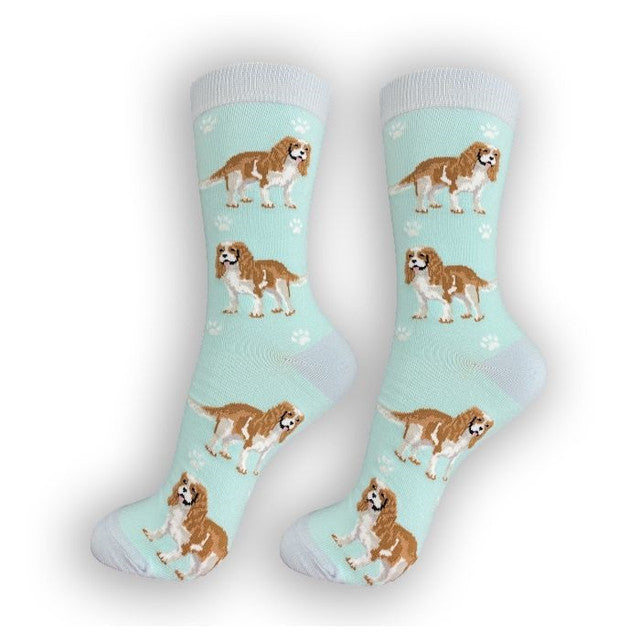 Cavalier King Charles Dog Happy Tails Socks – Steve's Hallmark